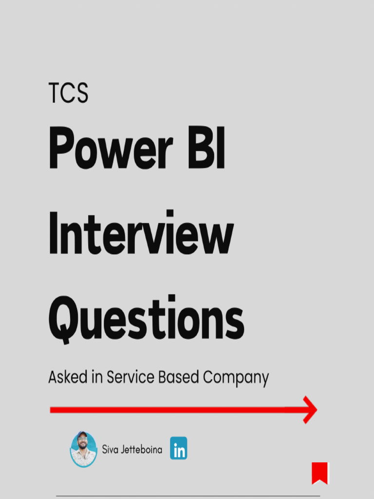 Power Bi - Interview Questions From TCS PDF | PDF