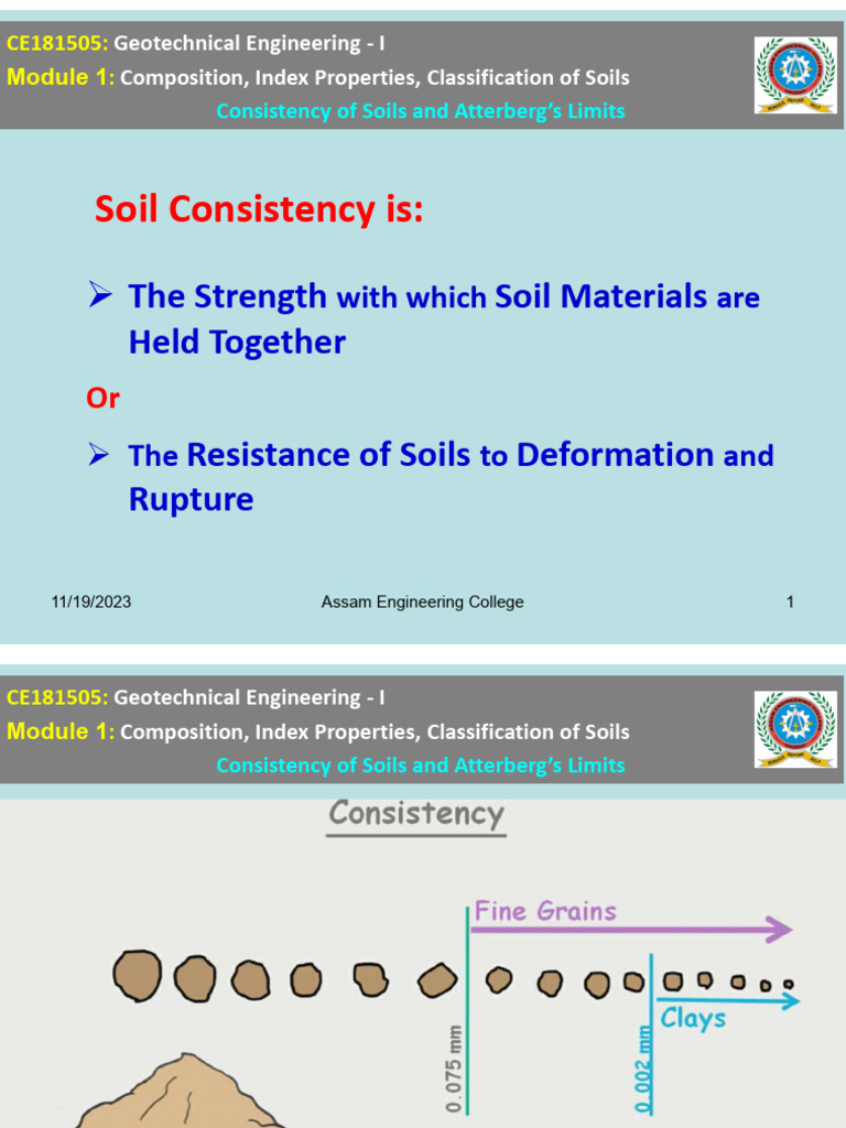 M-1-Soil Consistency | PDF | Mechanical Engineering | Horticulture