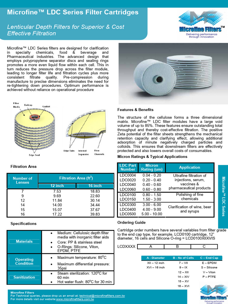 Microfine LDC | PDF | Filtration | Physical Sciences