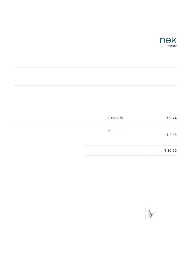 Jar Gold Retail Private Limited: Tax Invoice | PDF