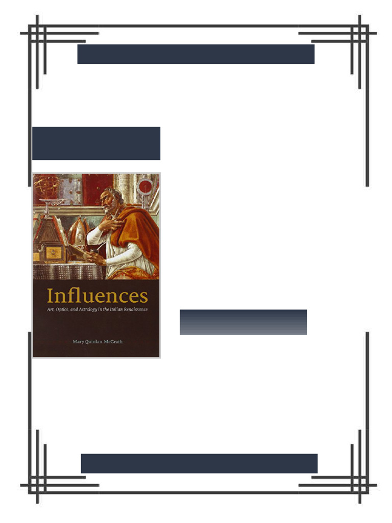 Influences Art Optics and Astrology in the Italian Renaissance First ...