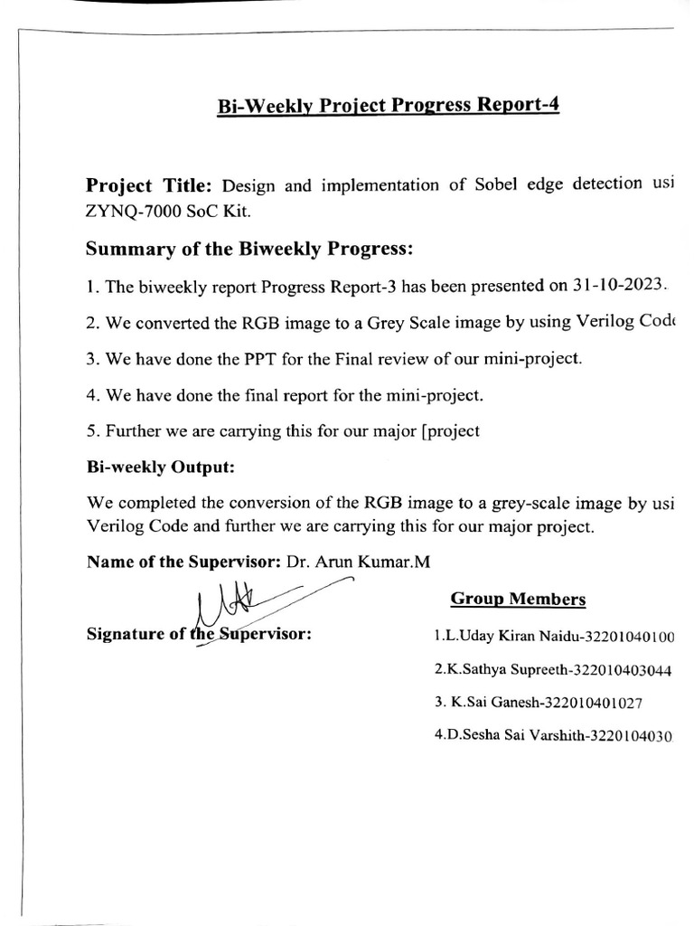 Bi Weekly Report 4 | PDF