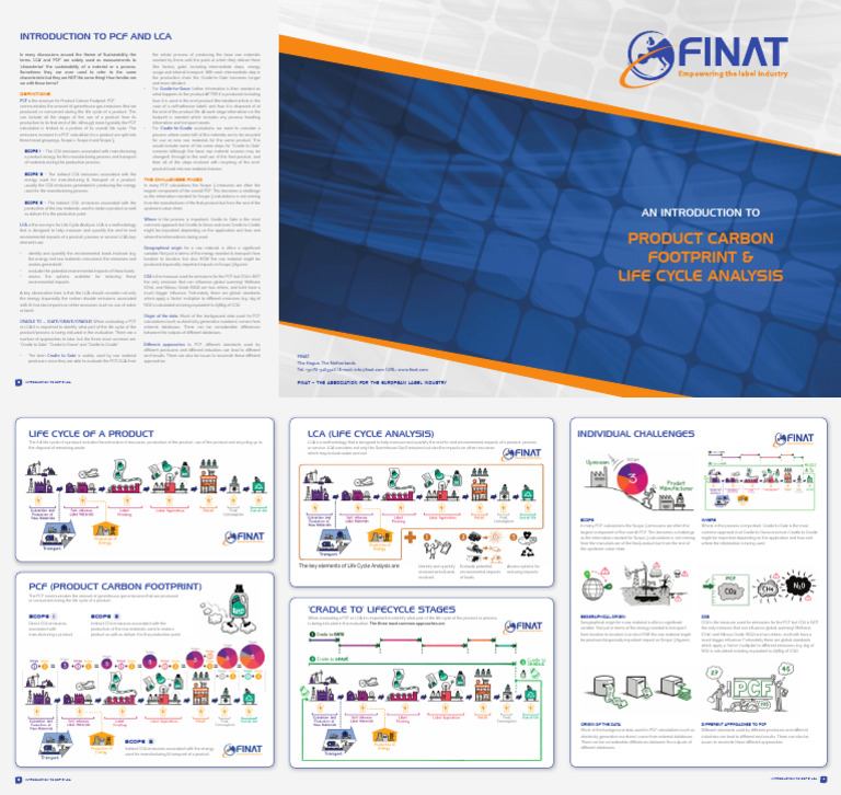 finat-pcf-lca-leaflet-final | PDF | Life Cycle Assessment | Sustainable ...