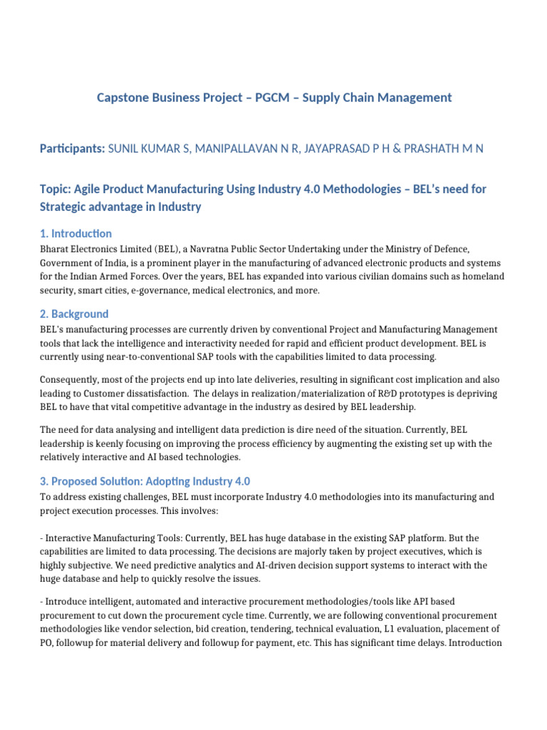 Intelligent Product Manufacturing Industry4 | PDF | Supply Chain ...