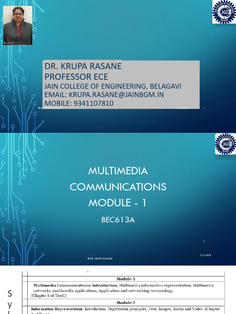 Module 1 Introduction (1) | PDF | Computer Network | Digital Subscriber ...