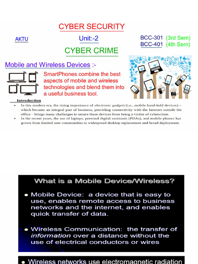Cyber Security U2 Notes | PDF
