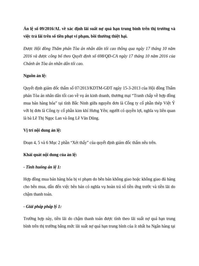 HHDV - ÁN LỆ 09 | PDF