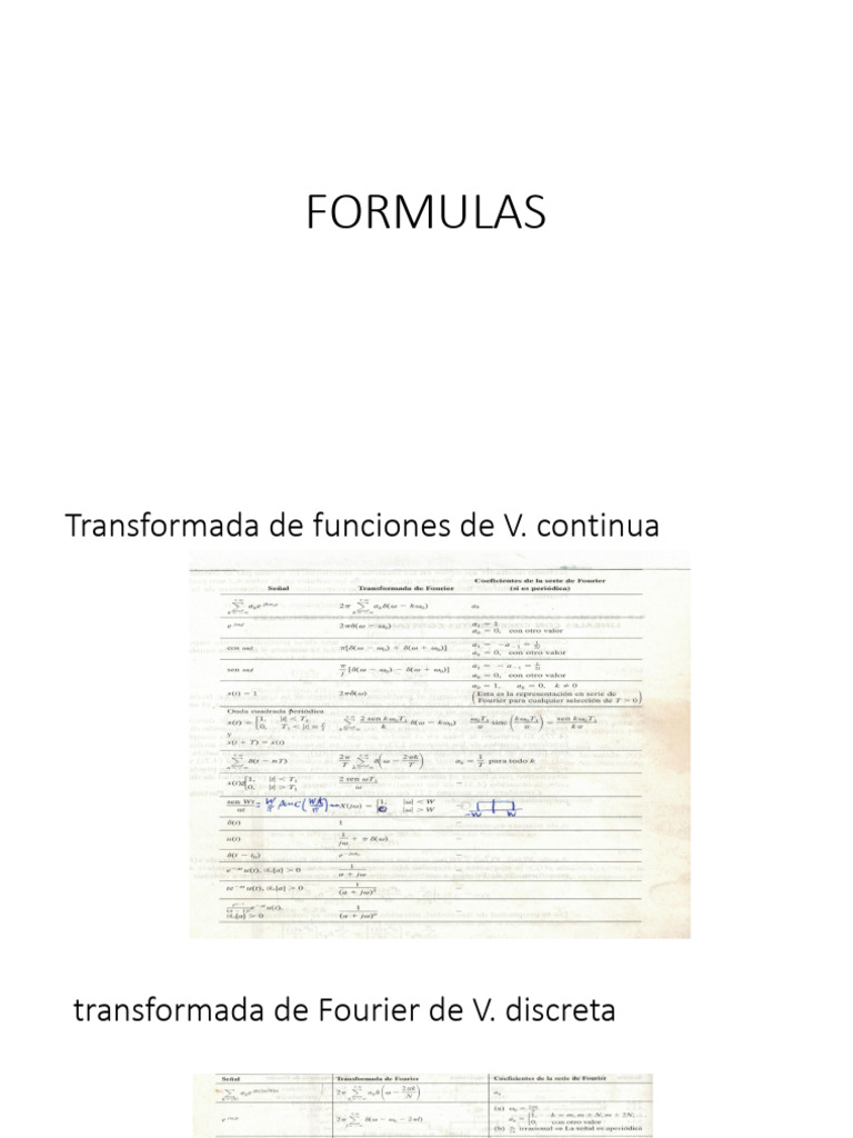 Formulas | PDF