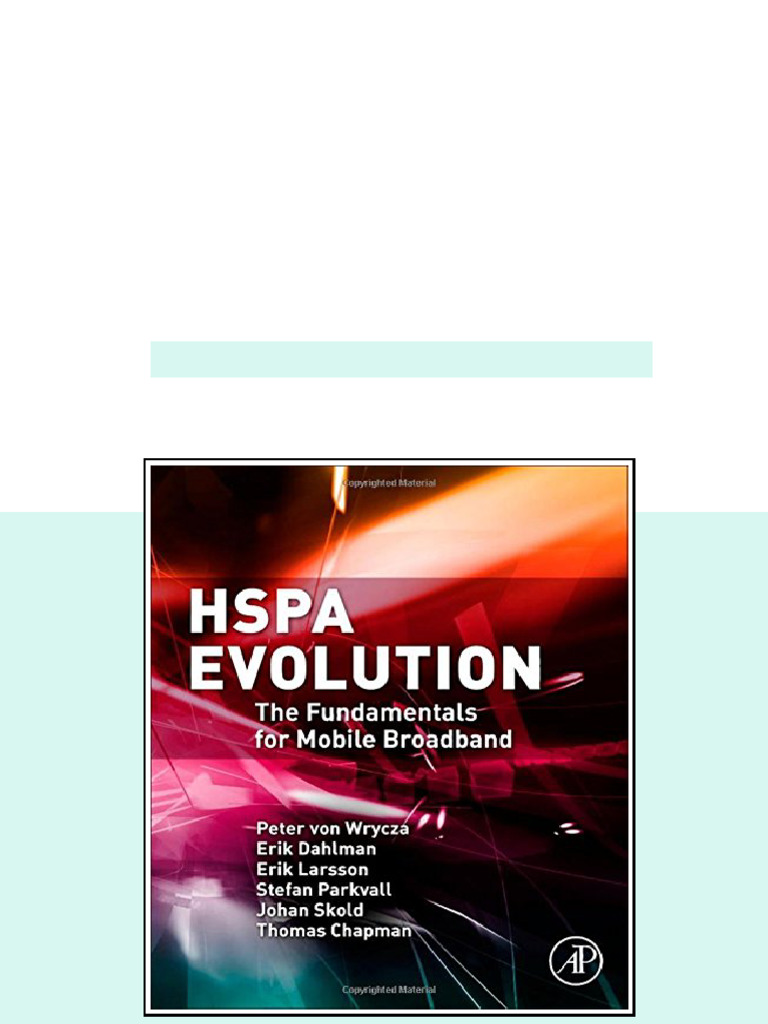 (Ebook) HSPA Evolution: The Fundamentals for Mobile Broadband by Thomas ...