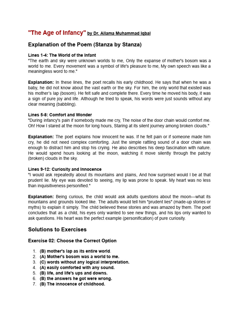 The Age of Infancy | PDF | Infants | Curiosity