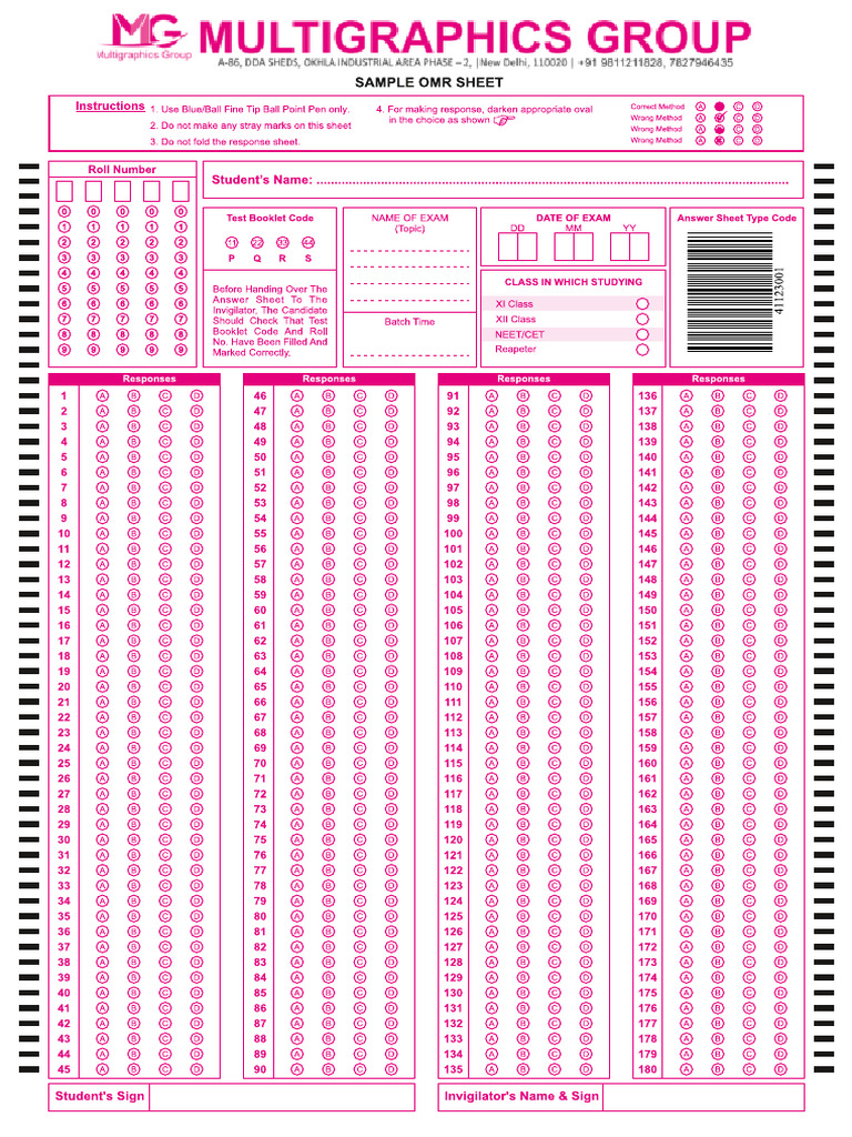 180 Q Omr | PDF