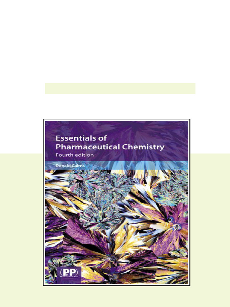 (Ebook) Essentials of Pharmaceutical Chemistry 4 ed. by Cairns Donald ...