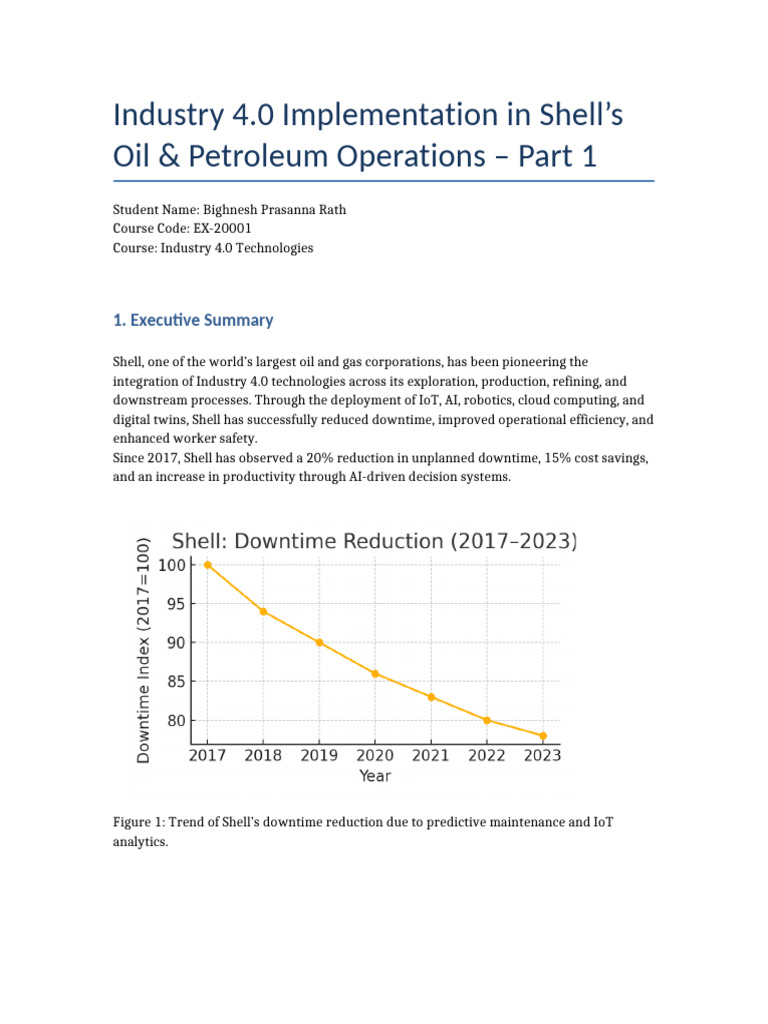 Shell's Industry 4.0 in Oil Operations | PDF | Internet Of Things ...