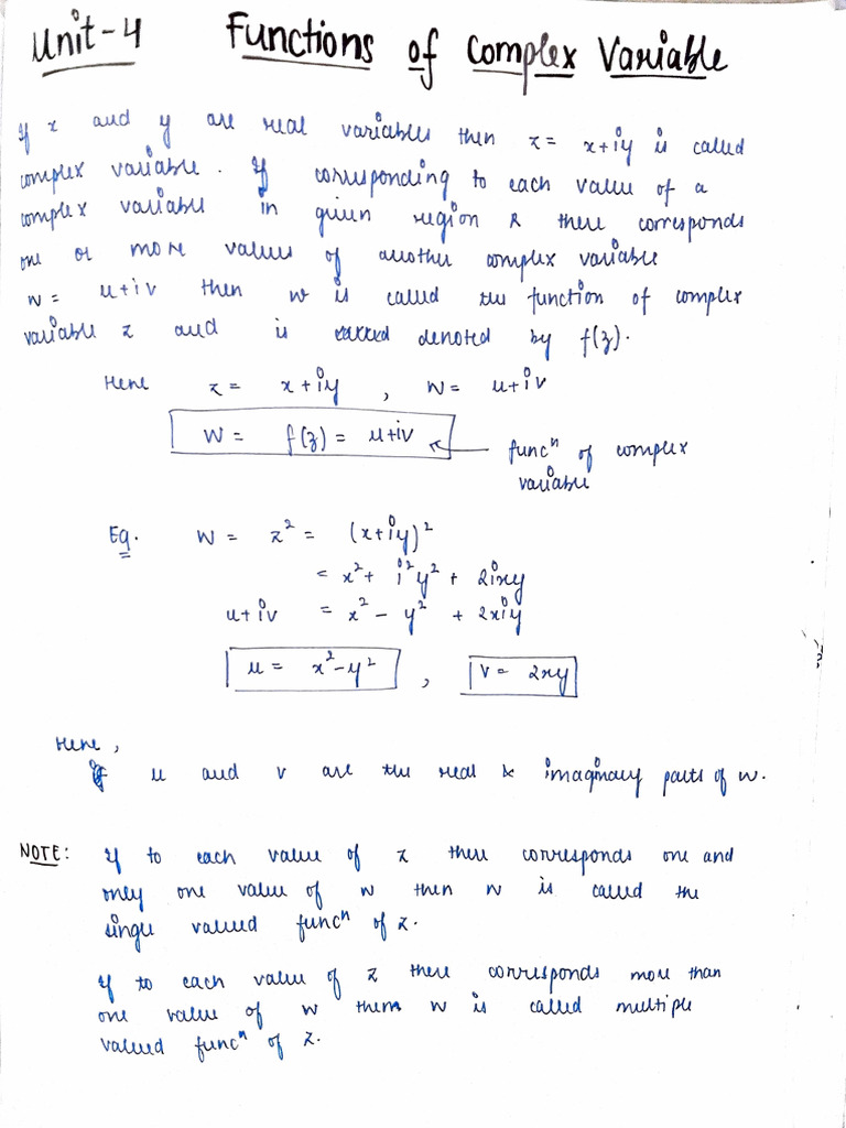 Maths Unit 4 | PDF