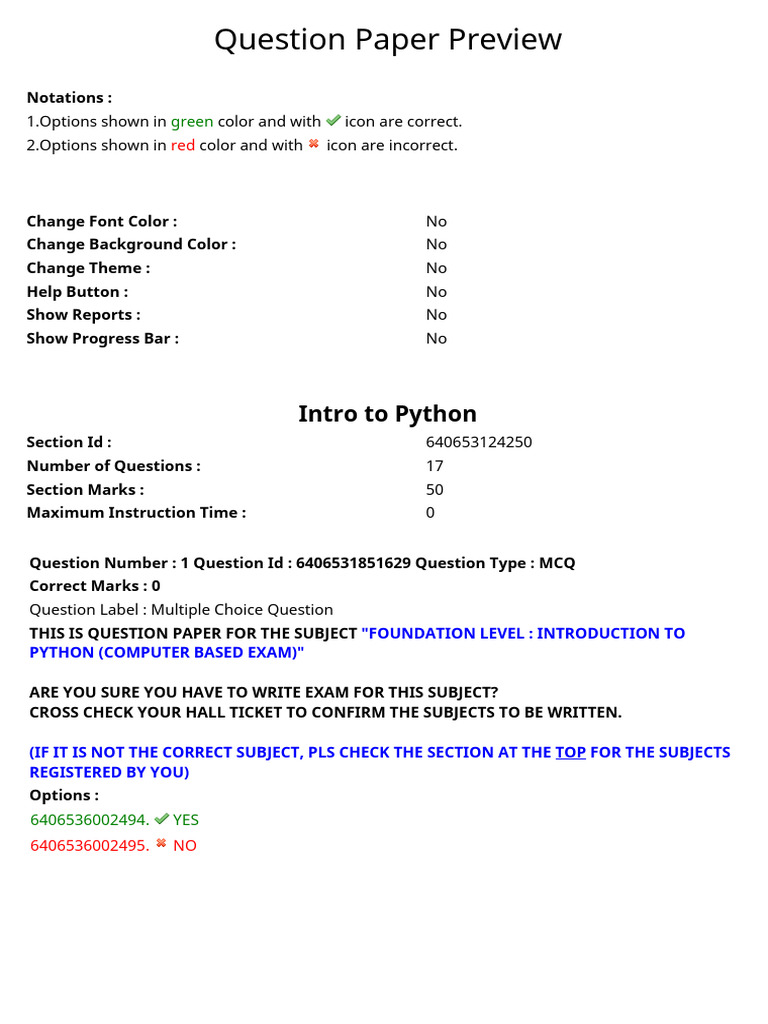 Intro to Python (1) | PDF | Multiple Choice | Computer Programming