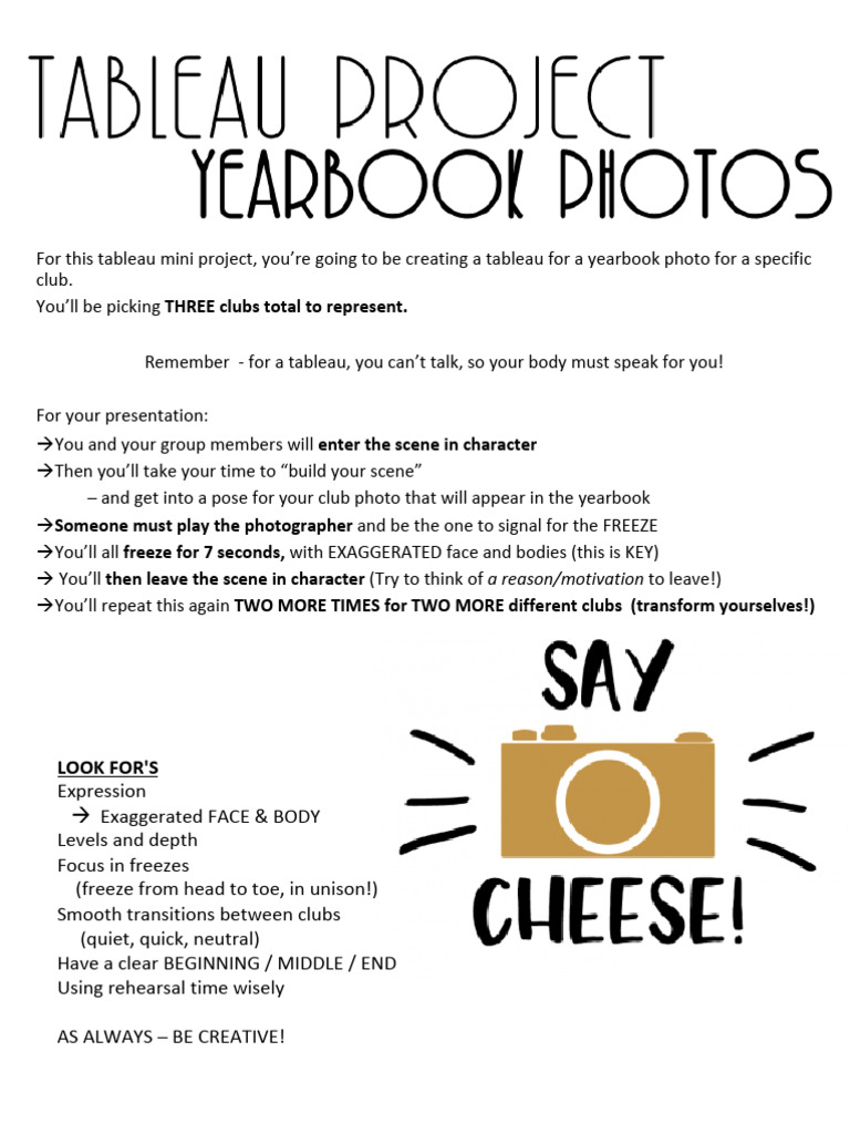 Tableau Yearbook Activity | PDF | Entertainment