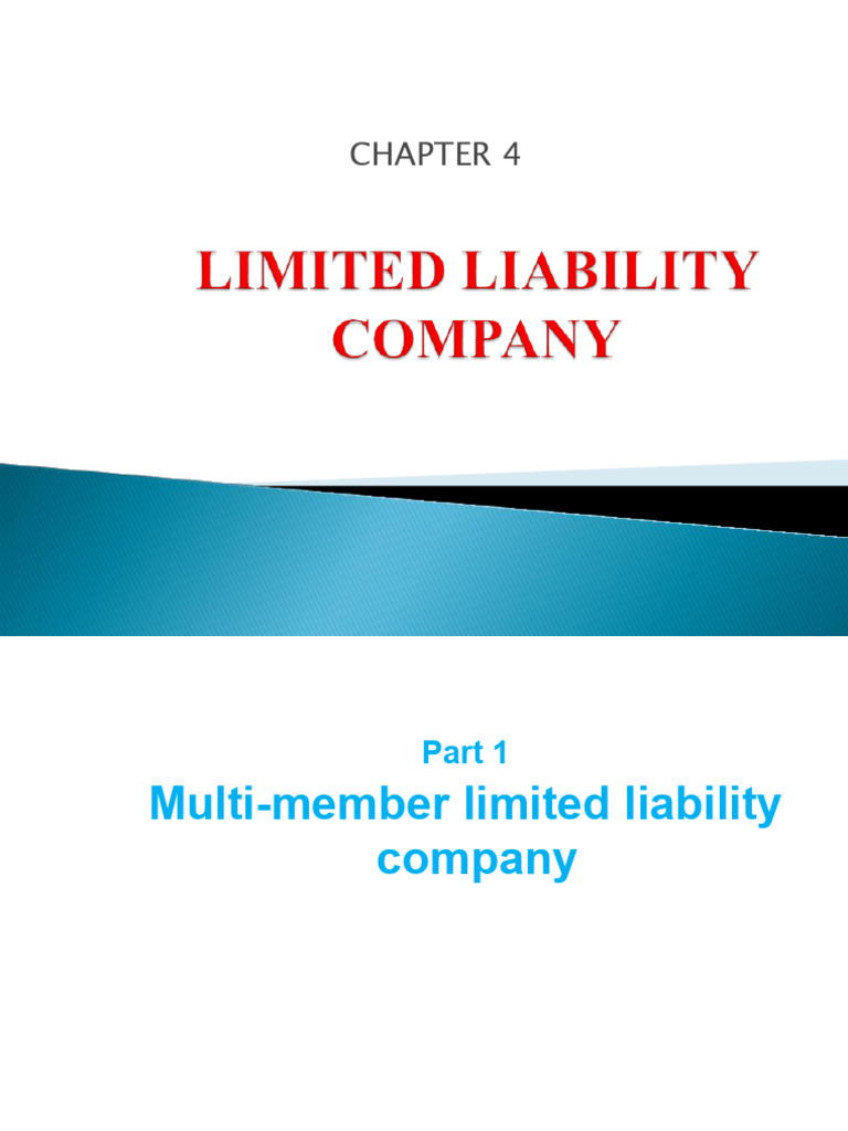 Multi-Member LLC Structure and Regulations | PDF | Inheritance | Bankruptcy