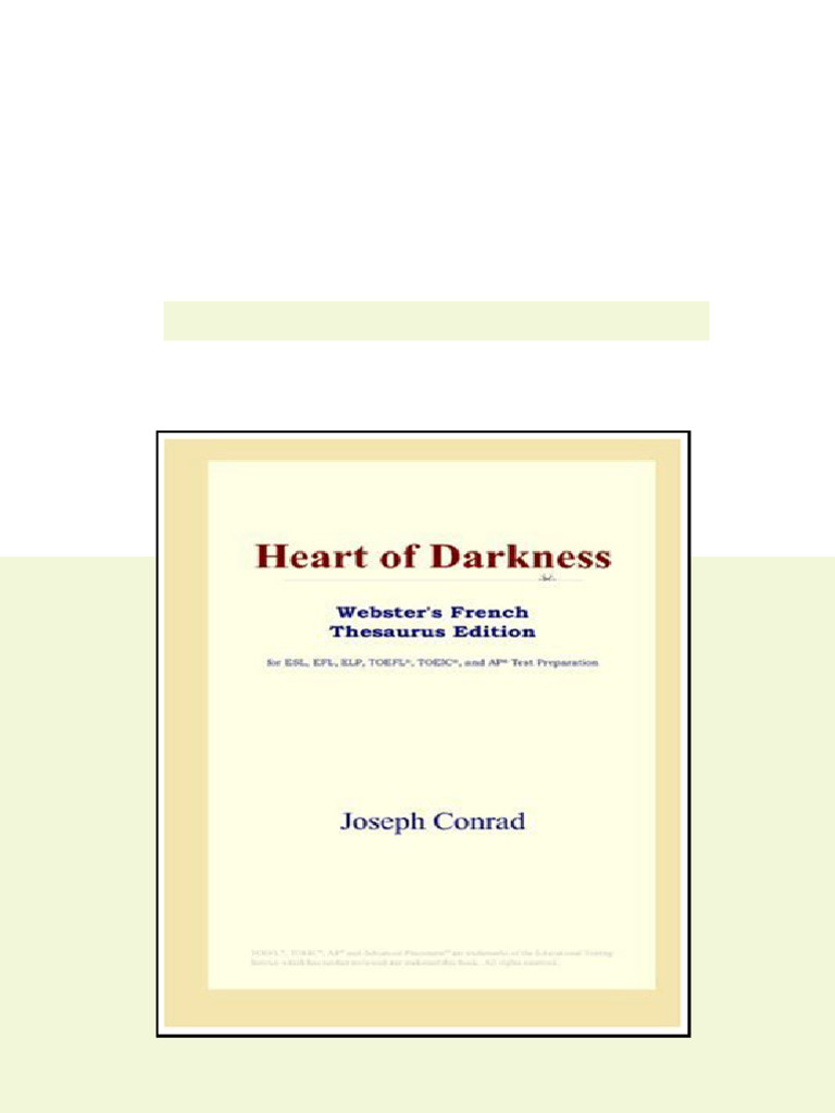 Heart of Darkness Webster s French Thesaurus Edition Joseph Conrad ...
