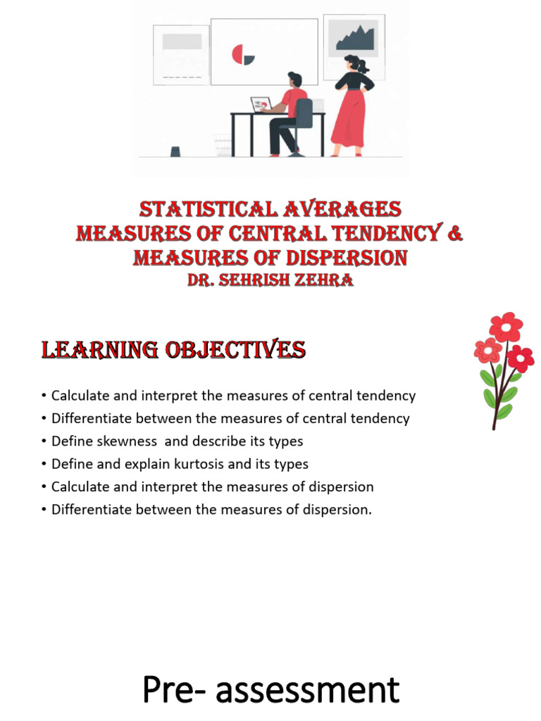 Central Tendency & Dispersion Measures | PDF | Variance | Standard ...