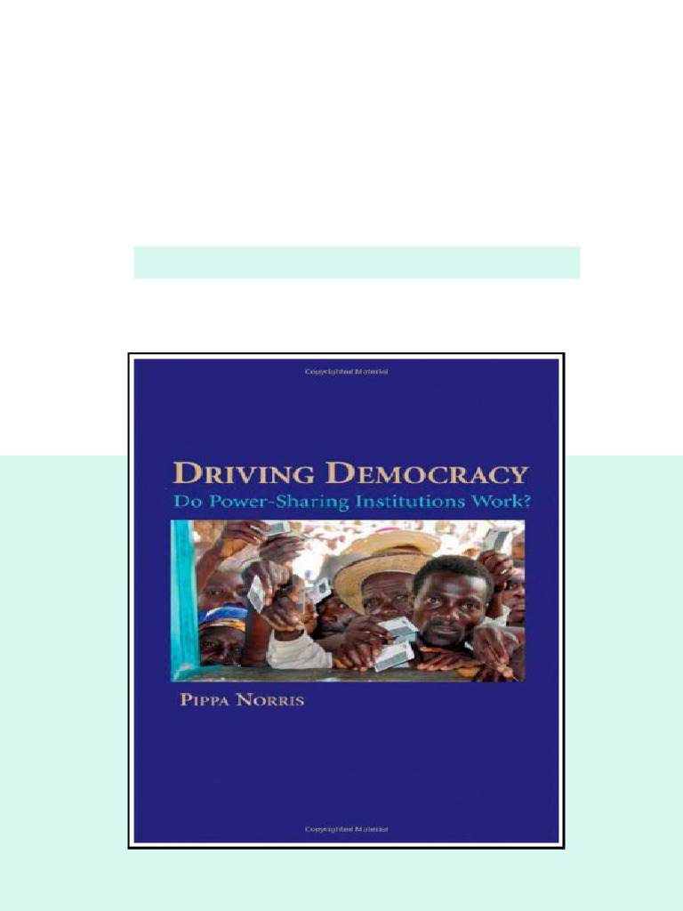 Driving Democracy Do Power Sharing Institutions Work 1st Edition Pippa ...