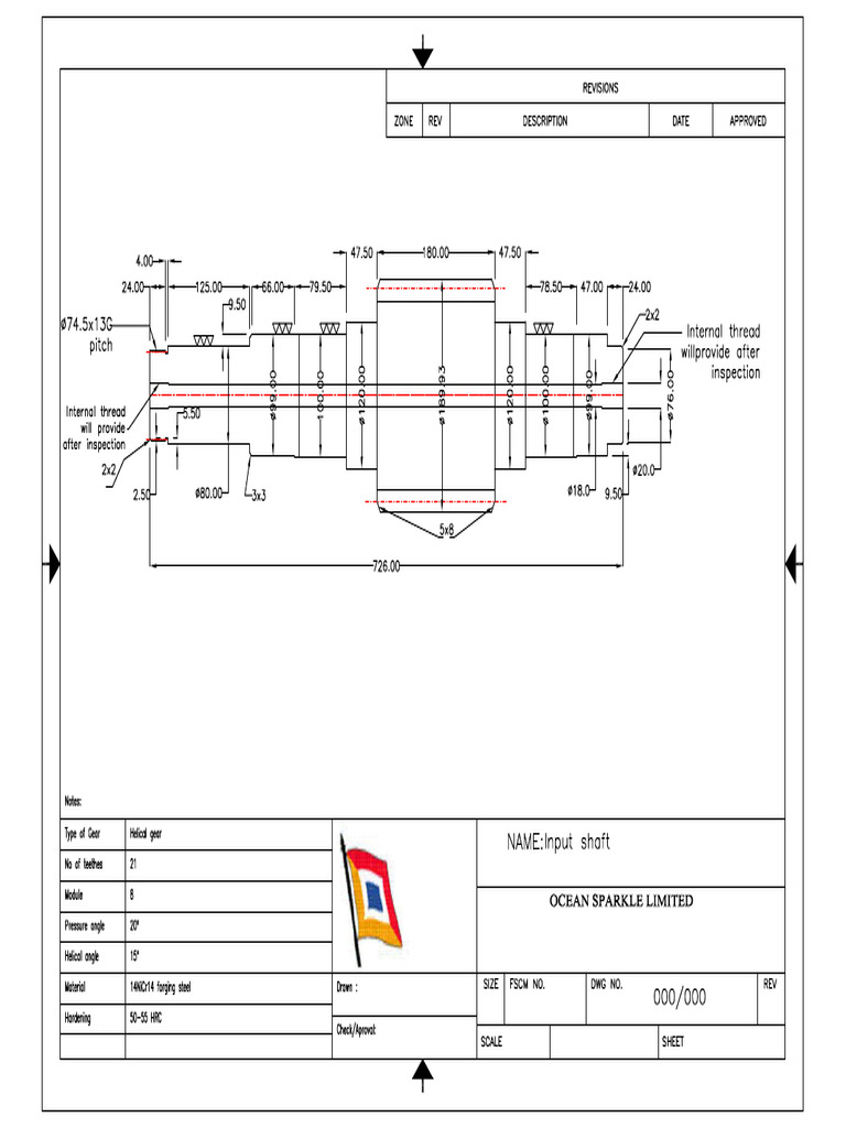 Booster Pump Input Shaft | PDF
