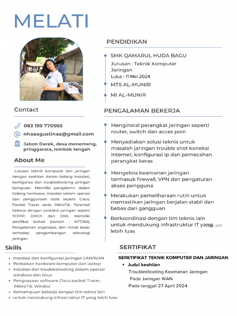 CV Lisa Terbaru | PDF