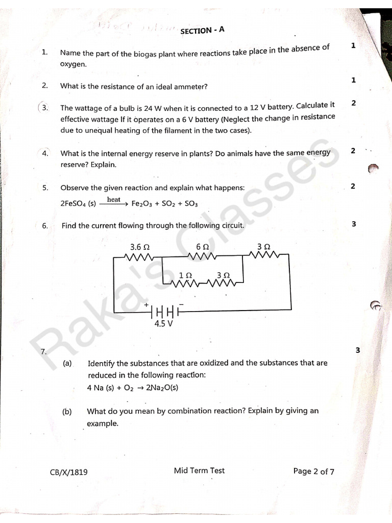 Practice Paper(1) | PDF