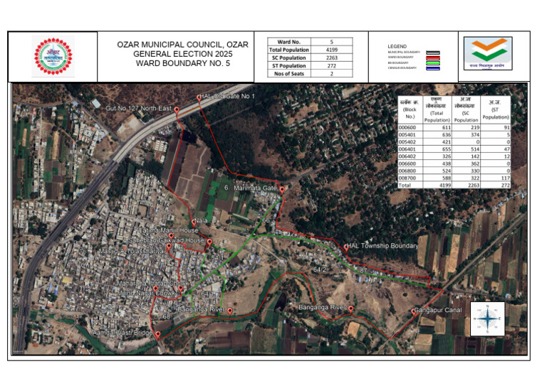 Ozar Municipal Council 2025 Election Map | PDF