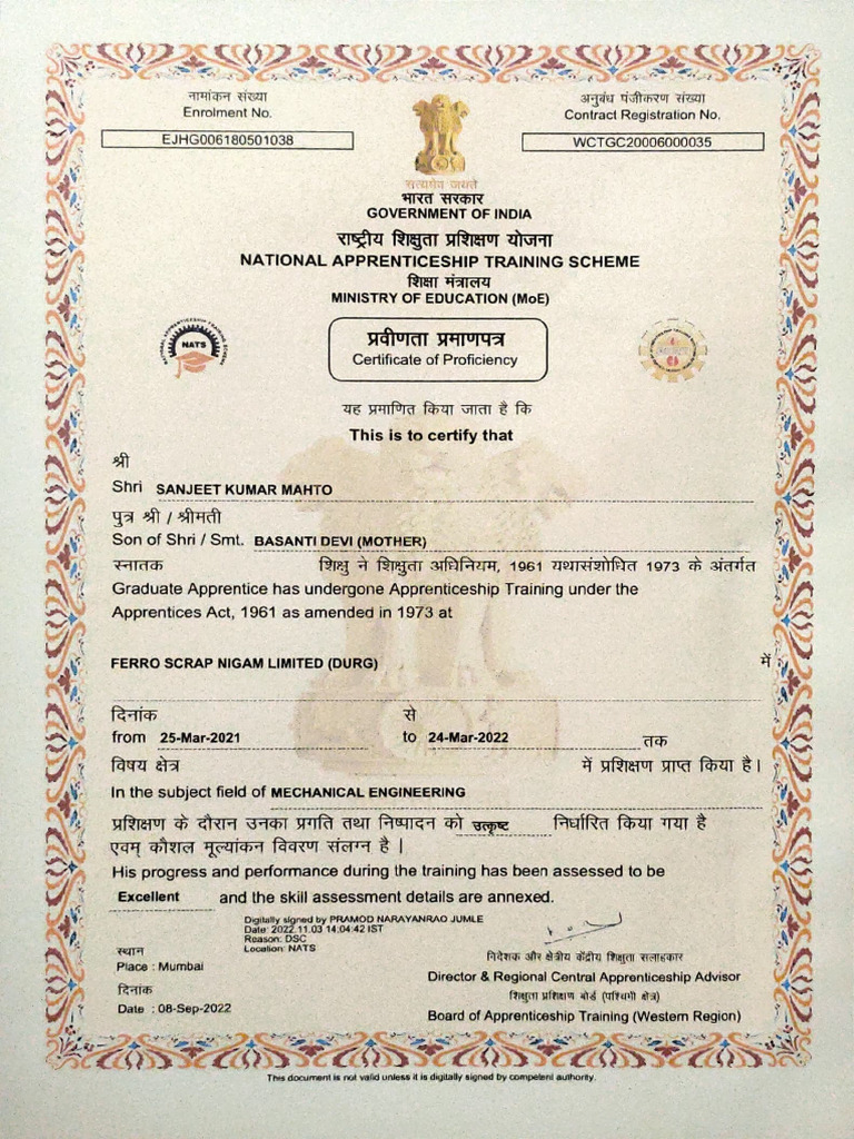 Nats Certificate | PDF | Learning Programs | Employment