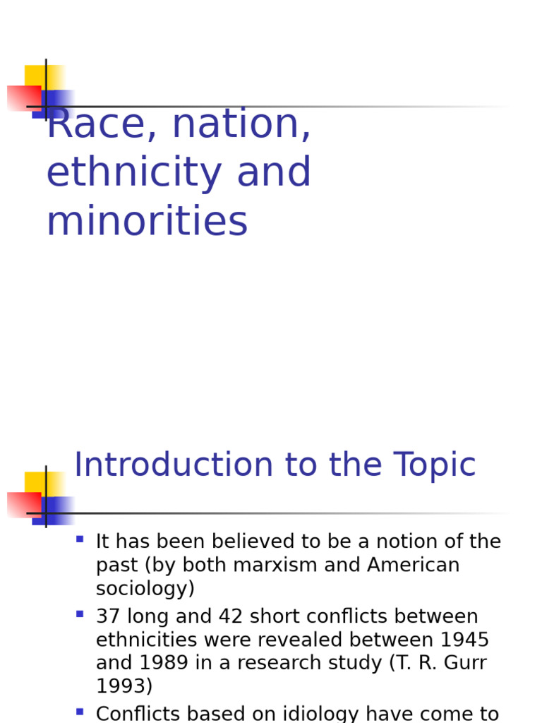 Race, nation, ethnicity and minorities | PDF | Race (Human ...