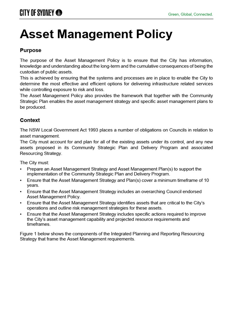 Sydney Asset Management Policy Overview | PDF | Asset Management ...