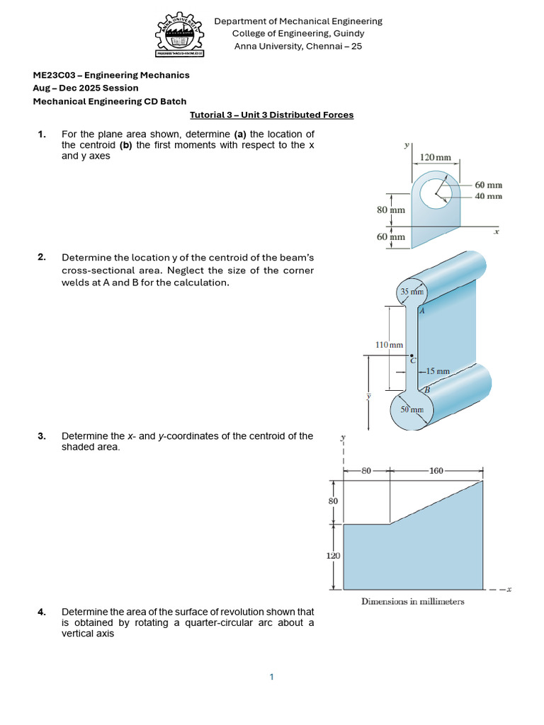 Unit 3 Worksheet and Tutorial | PDF | Mechanics | Geometry