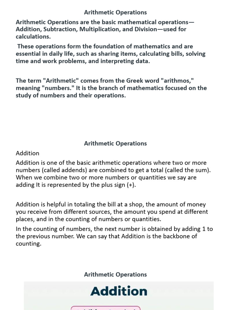 AEDP Module 1 | PDF | Division (Mathematics) | Multiplication