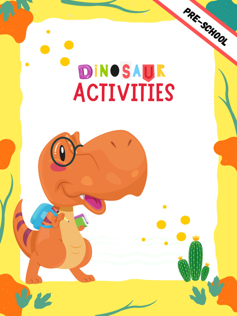 Pre-School Dinosaur Activity Workbook | PDF | Tyrannosaurus | Zoology