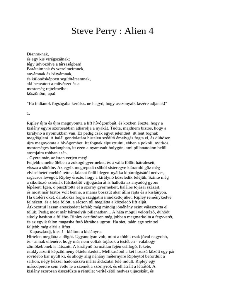Steve Perry - Alien 4 | PDF