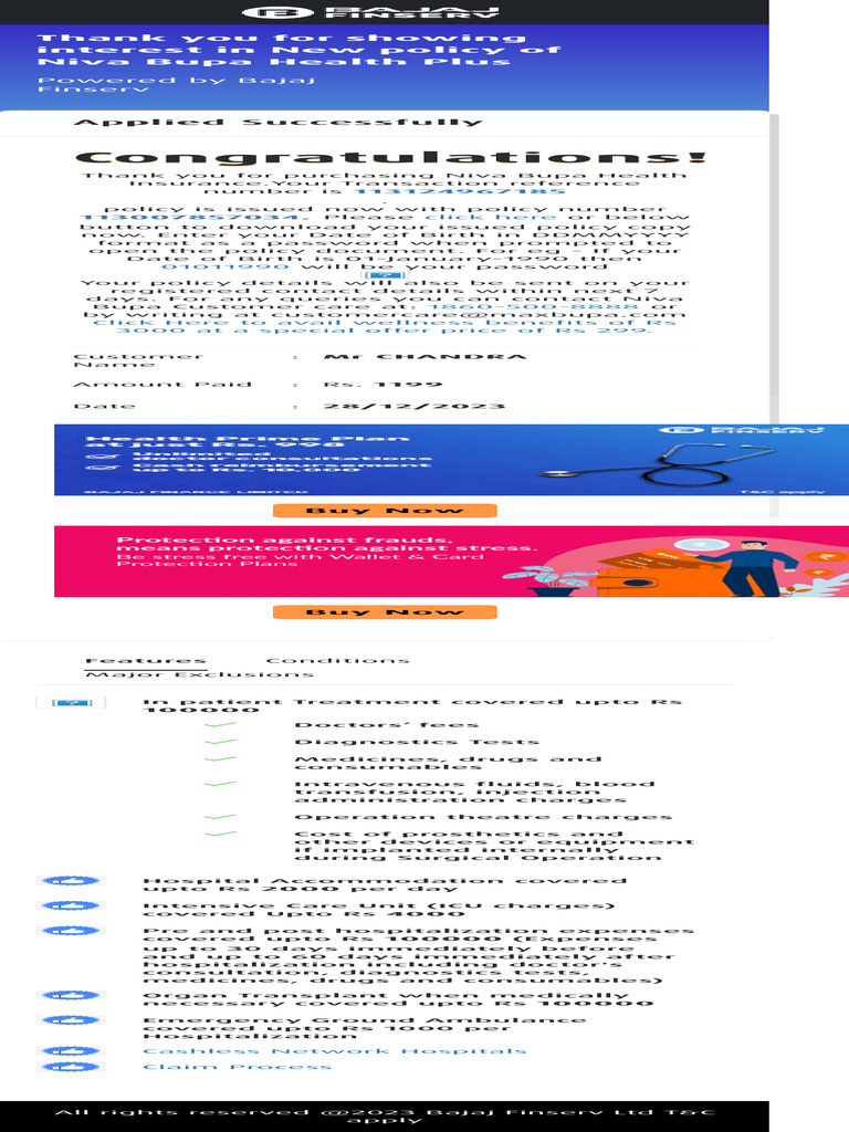 Niva Bupa Health Plus - Bfin Insurance | PDF | Intensive Care Unit ...
