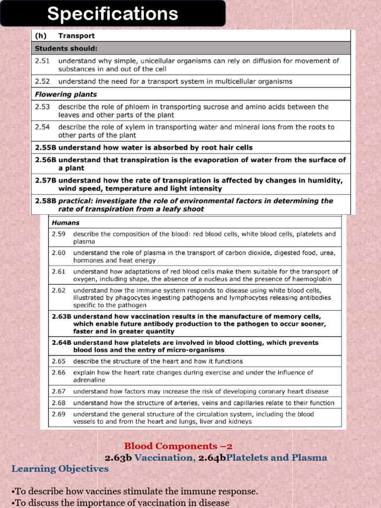 5. Blood Components - 2 (Vaccination,Platelets, Plasma) | PDF ...