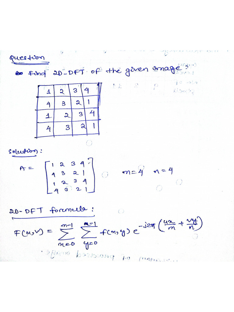 DFT in DIP | PDF
