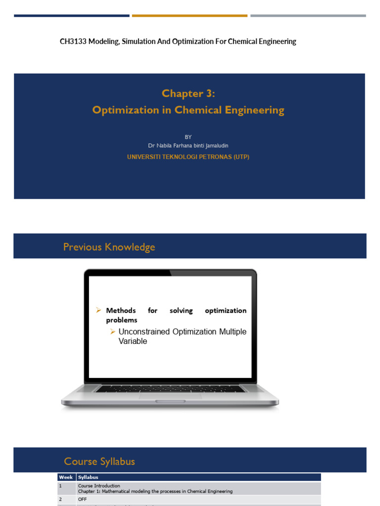 Chapter 11 - Optimization in Chemical Engineering | PDF | Mathematical ...