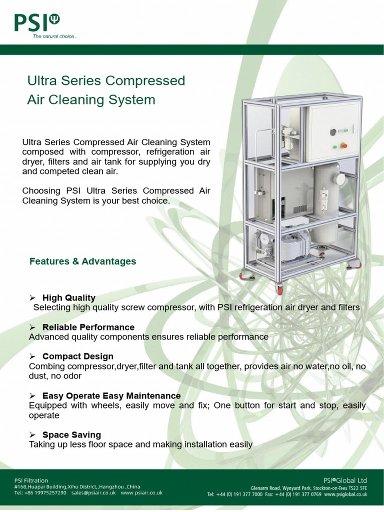 Ultra Series Compressed Air System | PDF | Gas Technologies | Energy ...