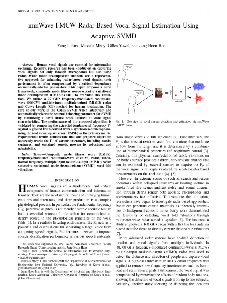 MmWave FMCW Radar-Based Vocal Signal Estimation Using Adaptive SVMD ...