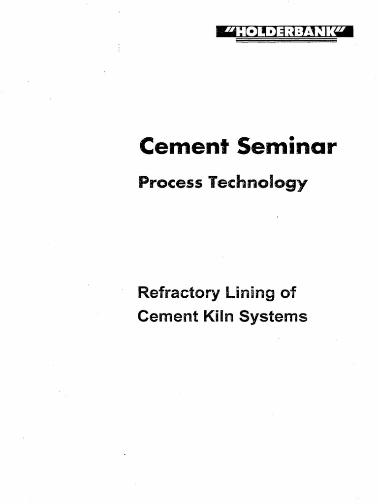 Refractory Lining of Cement Kiln Systems.pdf | PDF