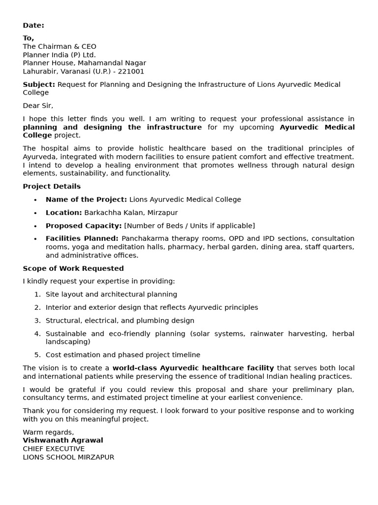 Proposal Letter | PDF