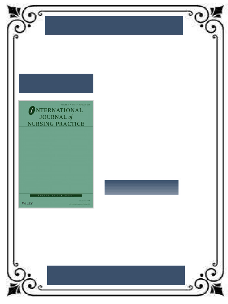 International Journal of Nursing VOLUME 30 ISSUE 1 February 1st edition ...