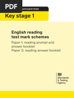 2024 Key Stage 2 English Reading Test Marks | PDF