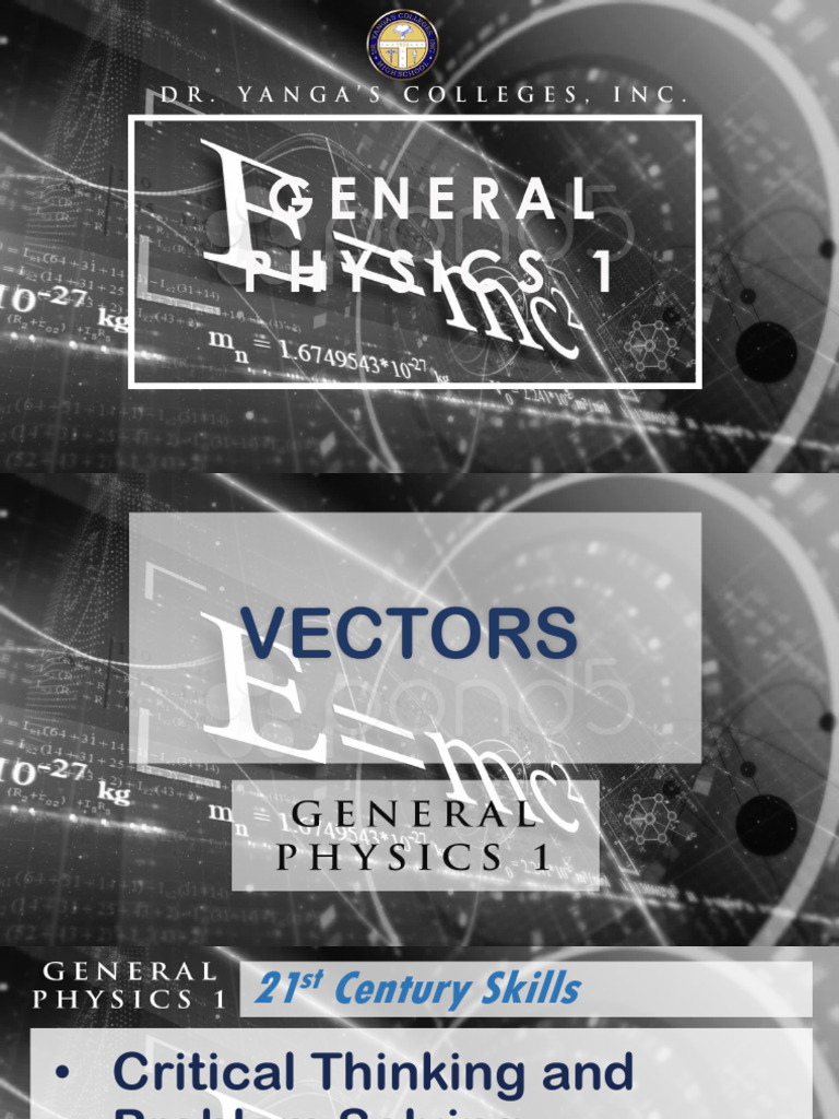 Understanding Scalars and Vectors in Physics | PDF | Euclidean Vector ...