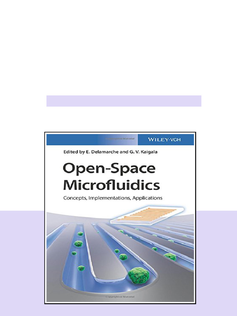 Openspace Microfluidics Concepts Implementations Applications 1st ...