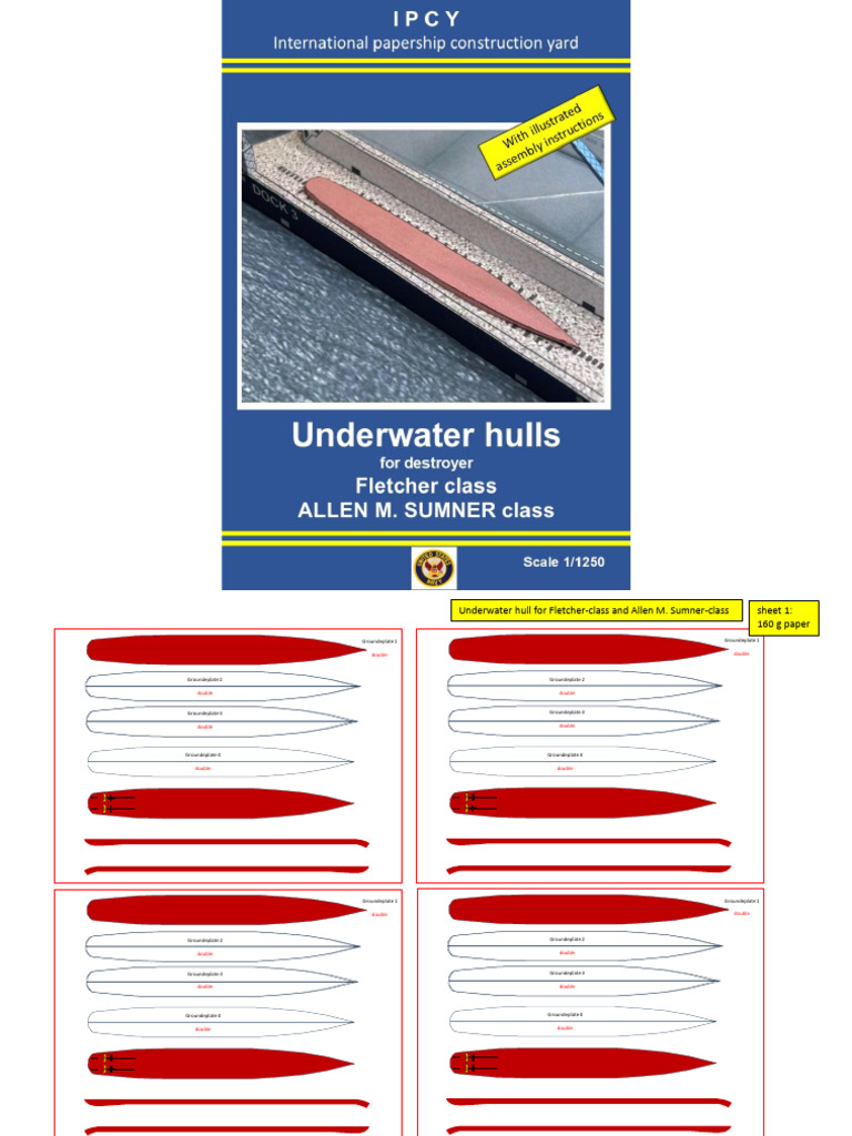 Underwater Hull Model Instructions | PDF