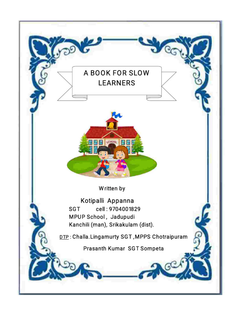 English Book for Slow Learners | PDF