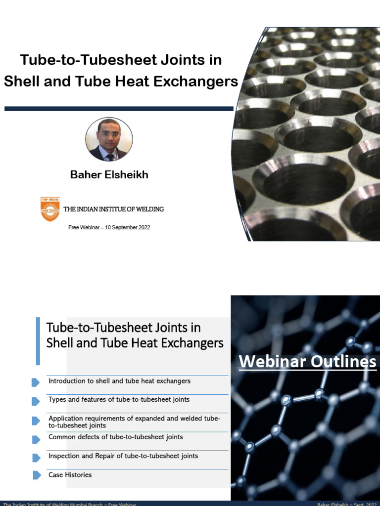 Tube to Tubesheet Joints in Shell and Tube Heat Exchangers | PDF ...